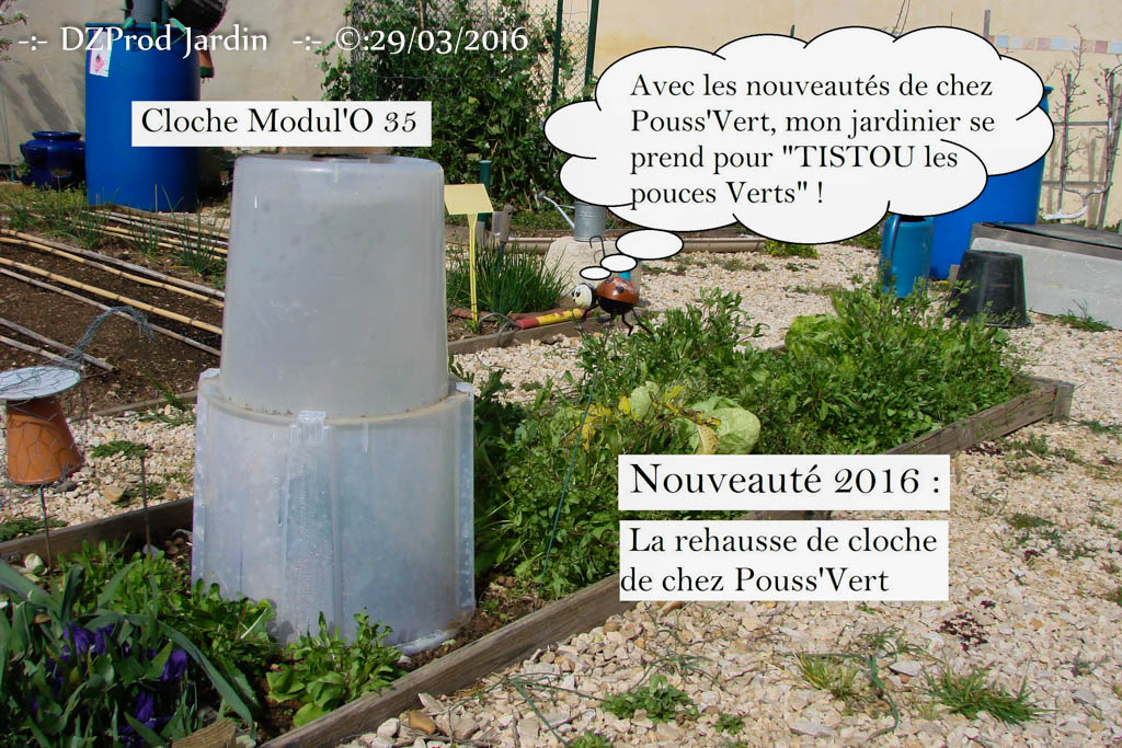 La rehausse pour cloche potagère Modul'O de chez Pouss'Vert - Les ...